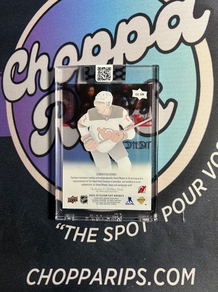 2024-25 Upper Deck Clear Cut Simon Nemec Base Autograph #CC-SN | eBay