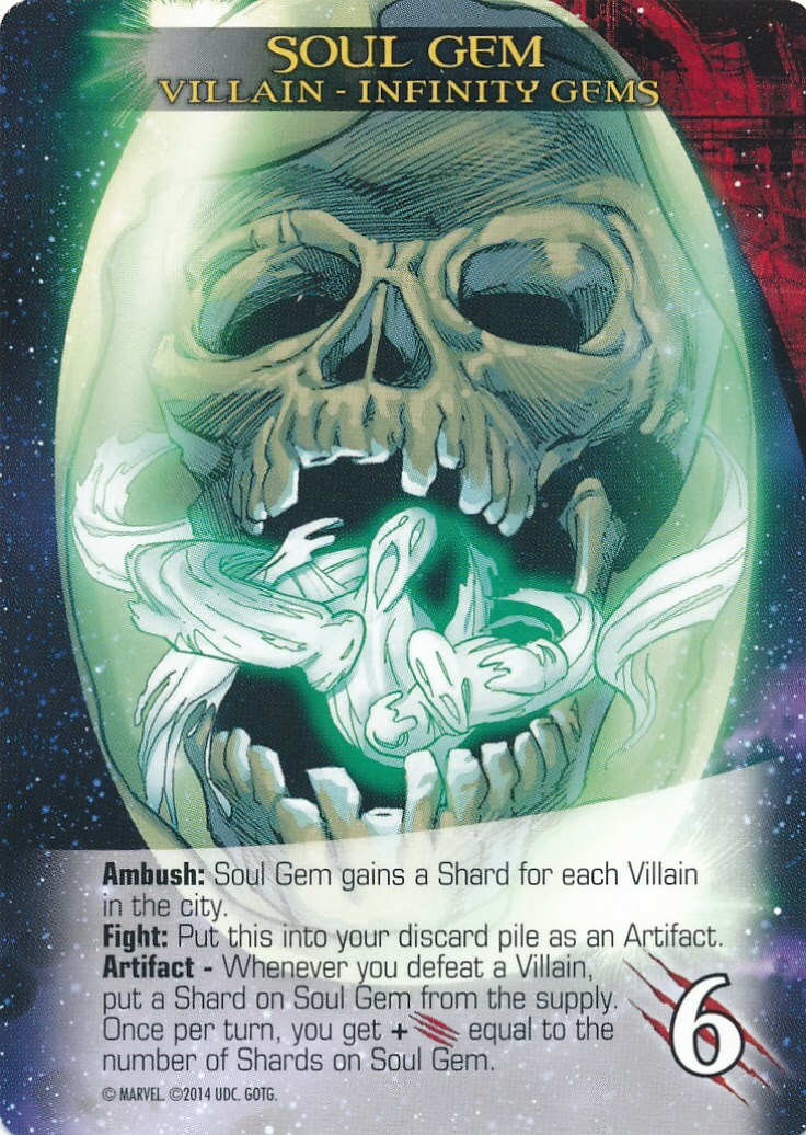 SOUL GEM Upper Deck Marvel Legendary VILLAINS INFINITY GEMS | eBay