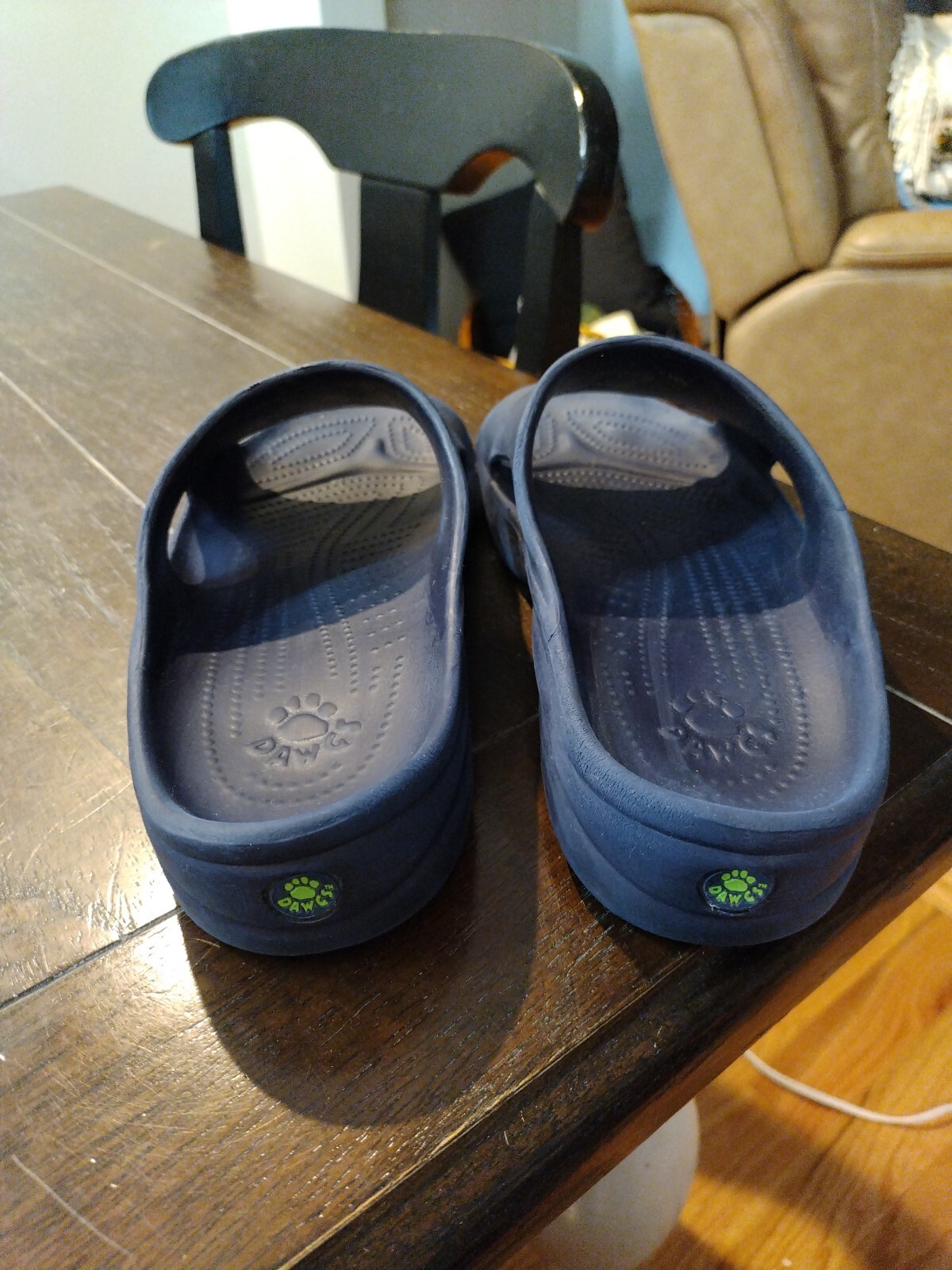 DAWGS NAVY BLUE SLIDE SANDALS 9/10 WOMENS | eBay