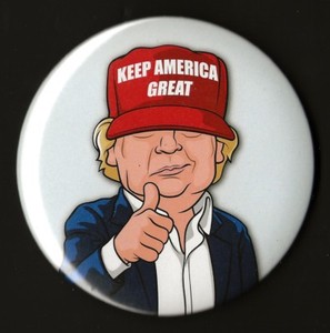 2020 Donald Trump 3"(Large) / "Cartoon" Presidential Campaign Button ...