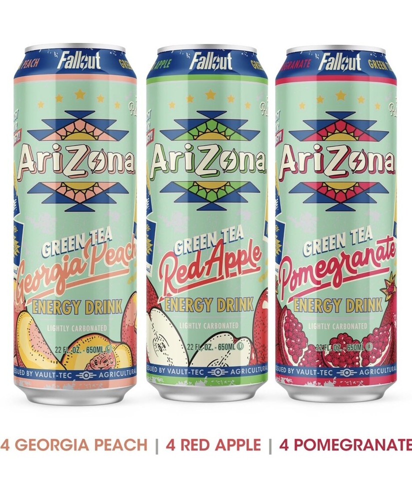 AriZona X Fallout Green Tea Energy Drink, 12pk-22 fl. oz.-Variety | eBay