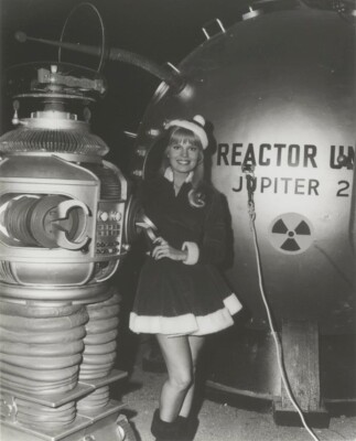 Lost in Space Marta Kristen Santa Dress Robot Rare Vintage 8x10 Photo ...