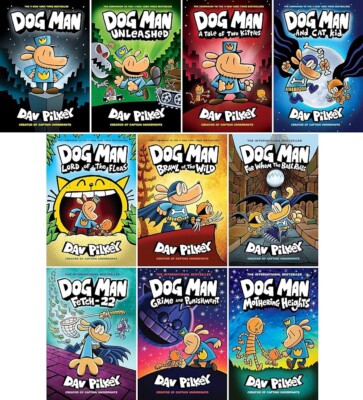 DogMan, graphic novels, Dog Man Collection, funny, like new, Cat Kid ...