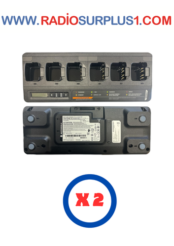 2 x Motorola 6-way IMPRES Multi Unit Charger for R7 radios - PMPN4283B ...
