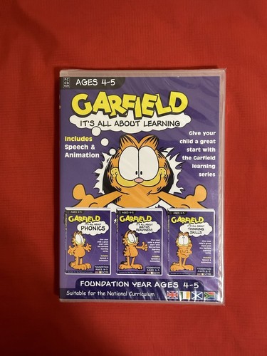 Garfield It’s All About Learning PC CD ROM Vorschule Lernen NEU ...