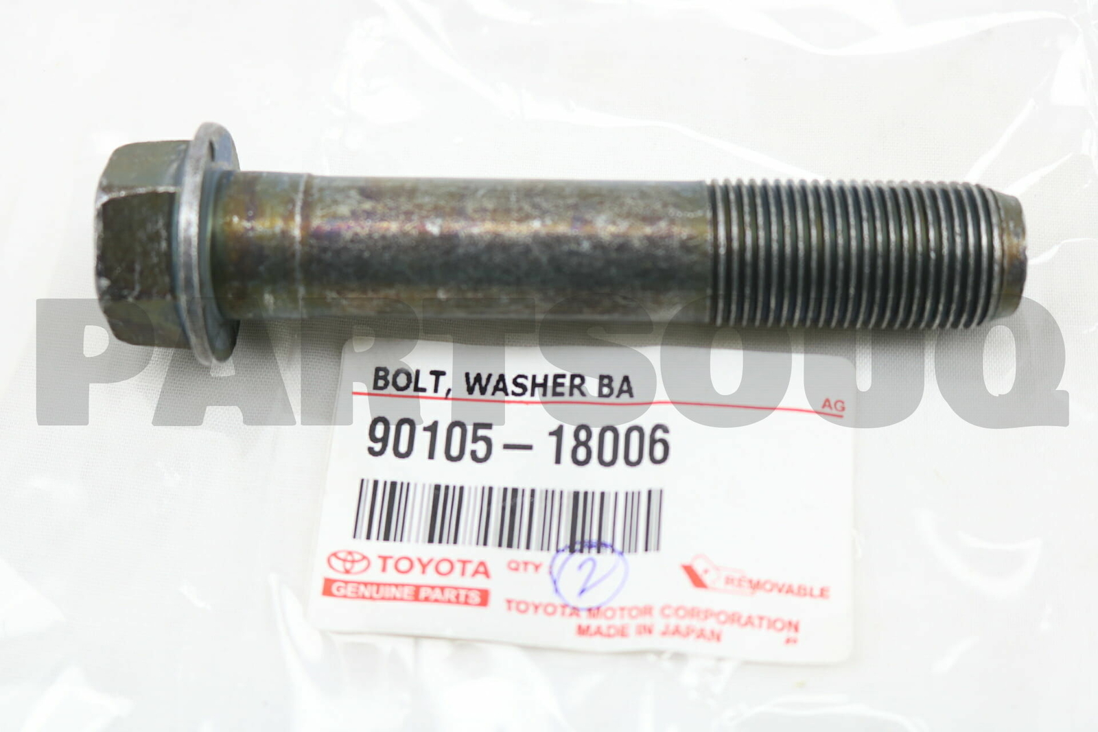 9010518006 Genuine Toyota BOLT, WASHER BASED 90105-18006 | eBay