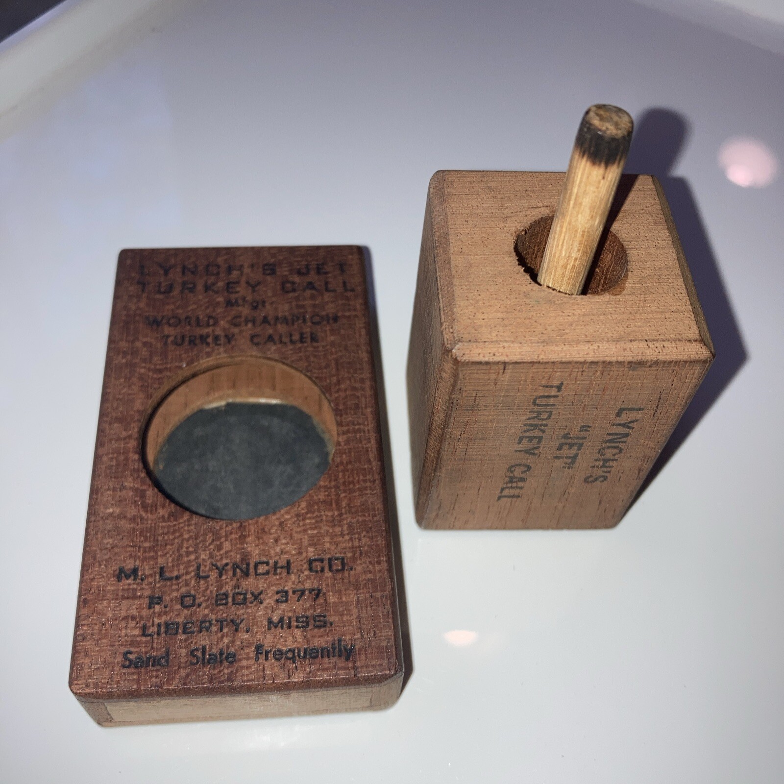 Vintage turkey call m. l. lynch co. rare world champion turkey caller ...