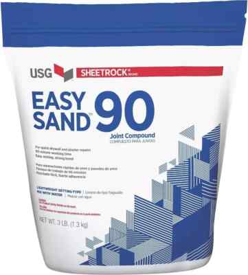 USG Sheetrock Natural Easy Sand Joint Compound 3 lb (PACK 2) - FREE ...