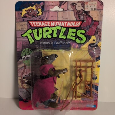 Vintage 1990 Playmates Teenage Mutant Ninja Turtles Splinter MOC Action ...