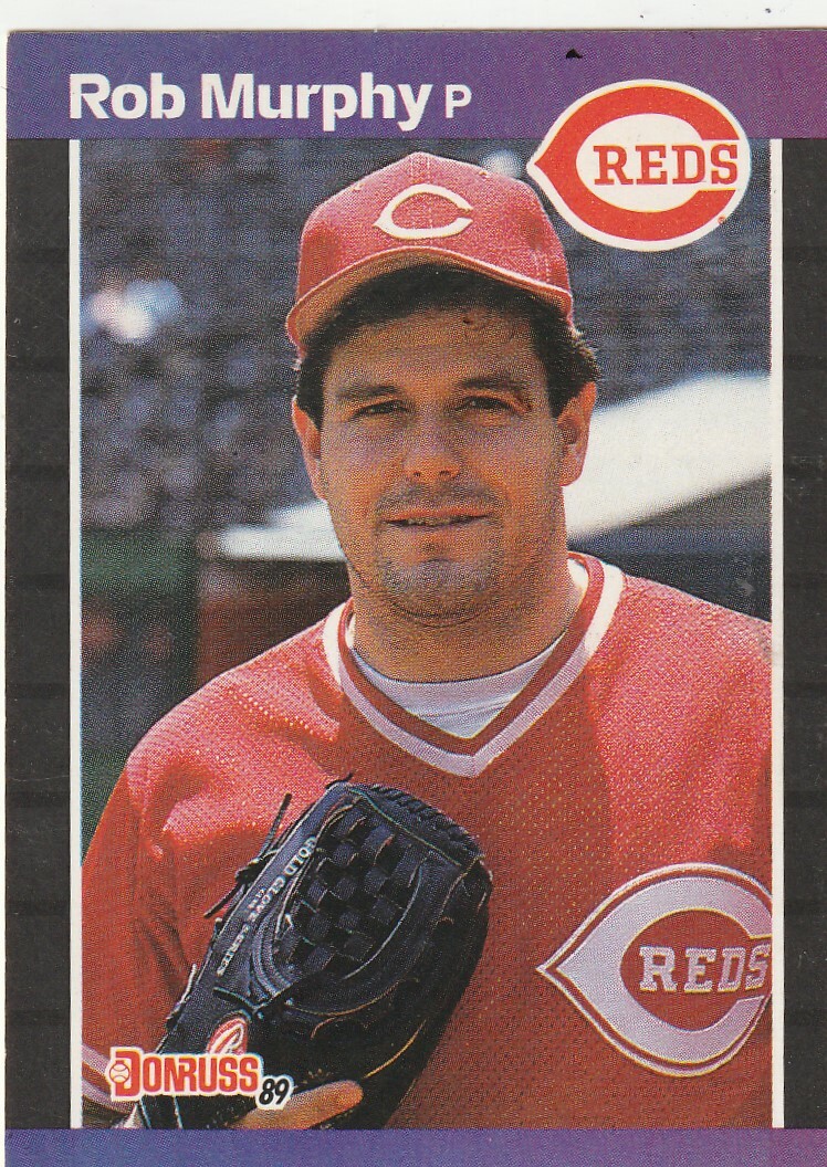 FREE SHIPPING-MINT-1989 Donruss #139 Rob Murphy REDS PLUS BONUS CARDS ...