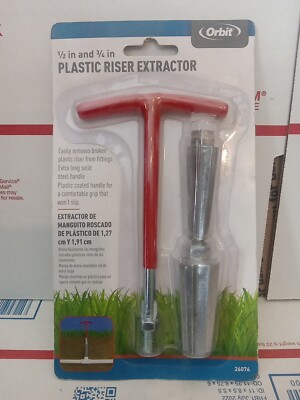 Orbit 26076 Sprinkler System 1/2" & 3/4" Plastic Pipe Nipple Riser ...