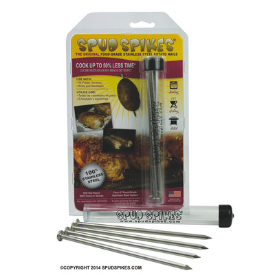 Spud Spikes, The Original Food-Grade Stainless Steel 6-inch Baking ...