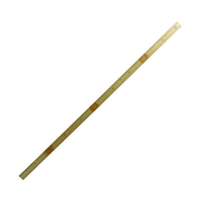 SHINWA Bamboo Rule Japanese Ruler Scale Measure with Hole 1m 100cm ...