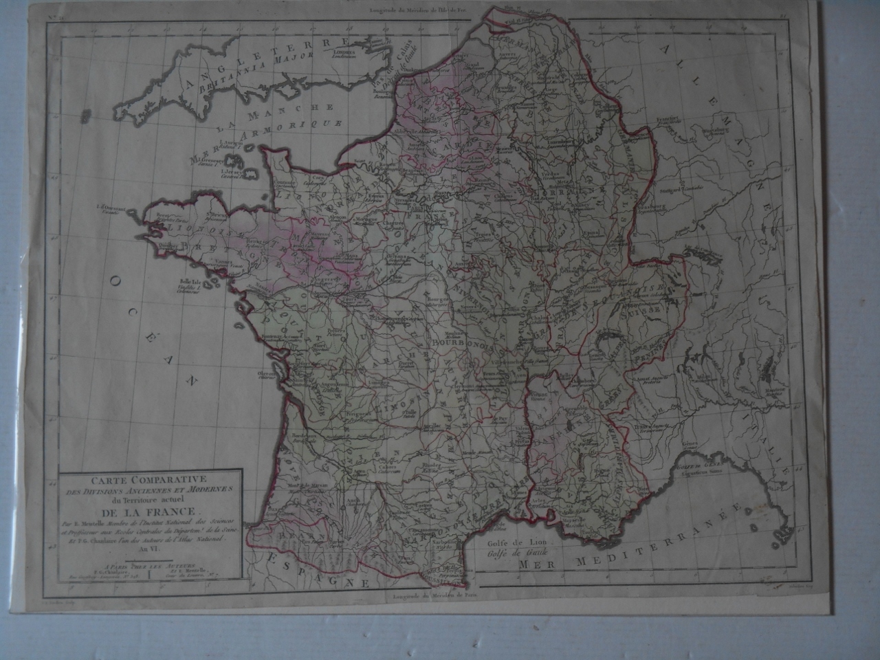Carte de la France en 1798 !! | eBay