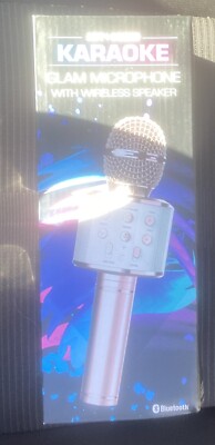 Bluetooth Microphone and Speaker, Art+Sound, Bling Bling, Wireless, New ...