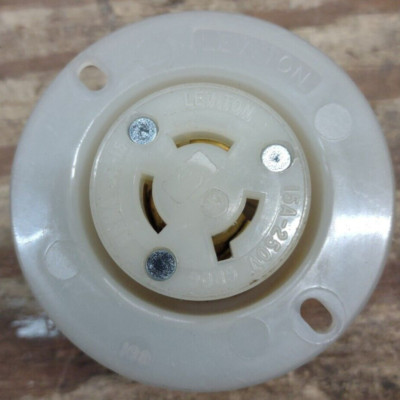 Leviton 4585 NEMA L6-15 C-Locking Flanged Receptacle 15A 250V | eBay