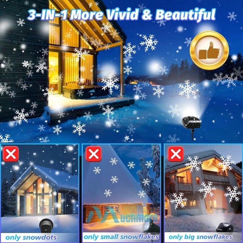 Waterproof Moving LED Laser Projector Light Landscape Outdoor Party ...