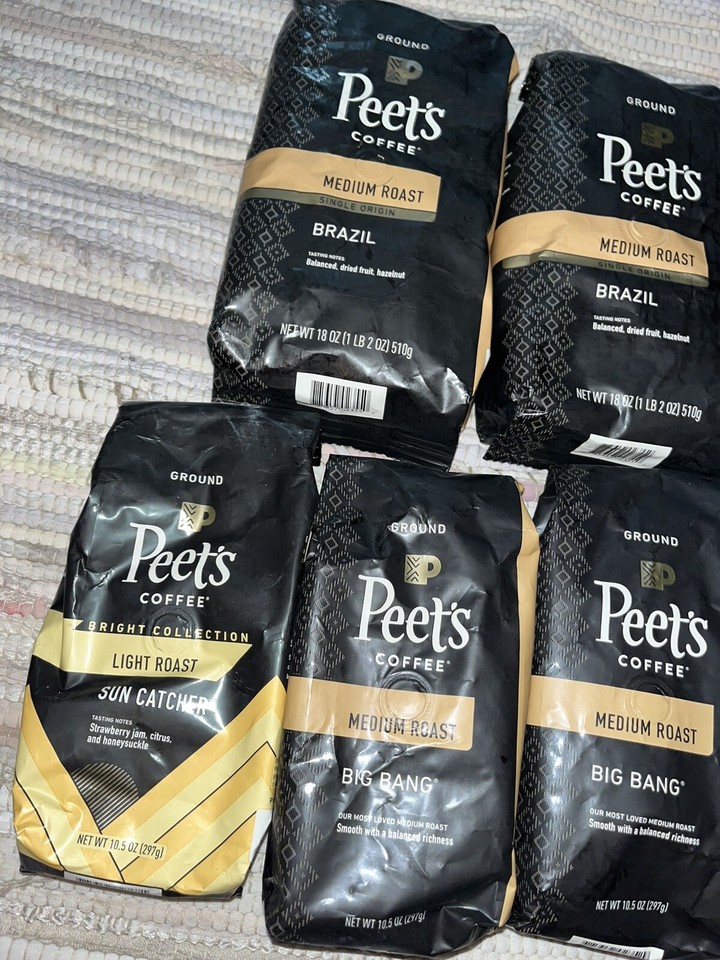 x10 Peet’s Coffee Ground - Big Bang, Sun Catcher, Brazil - Medium ...