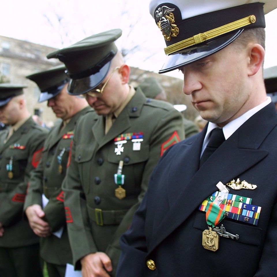 US MARINE RIBBON FULL SET AWARD MILITARY REGULATION MEDALS GIFT PIN UP ...