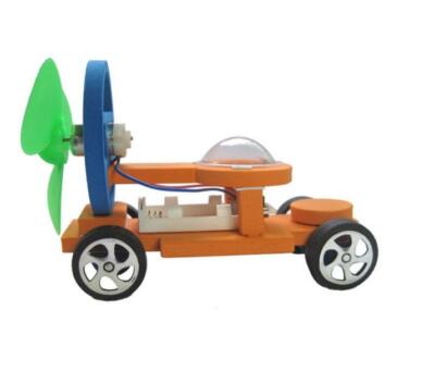 DIY Wind Power Car Model Wood Electric Science Experiments Kit | eBay