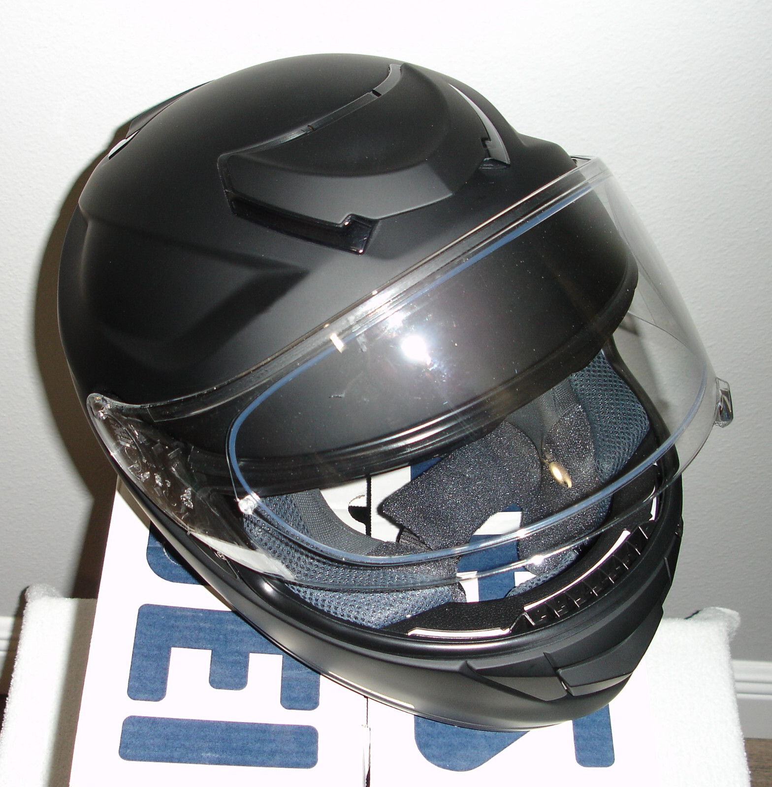 Matte Black Shoei Motorcycle Helmet