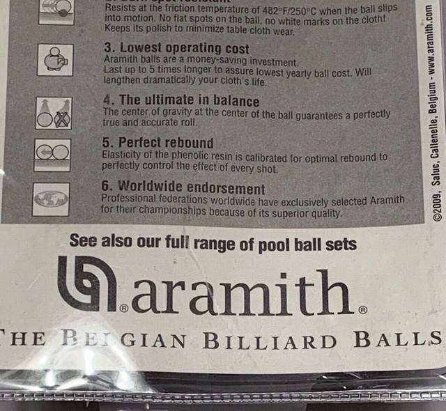 Aramith Super Pro Cup Regulation Size Cue Ball - 6 Red Dots, 2-1/4" for ...