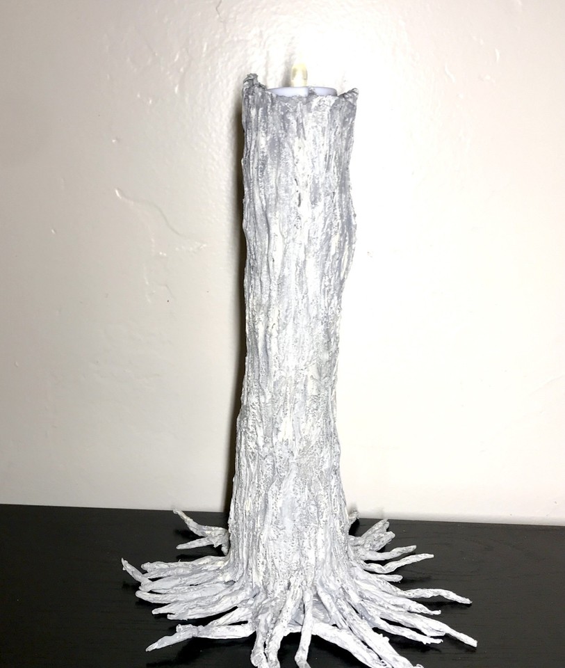 Forest Dryad Tree Nymph Tea Candle Holder OOAK Paper Mache Mythical ...