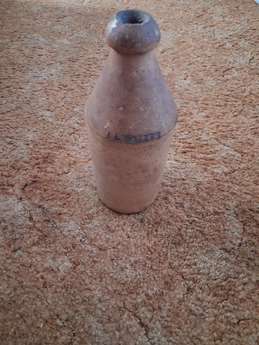 Antique A.L. Walker Stoneware 10" Beer Soda Bottle Pottery 1800's | eBay