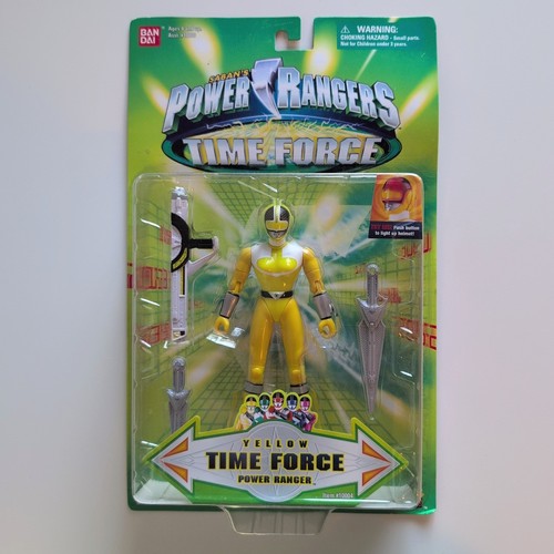 Rare Vintage Power Rangers Time Force Yellow Ranger New Factory Sealed ...
