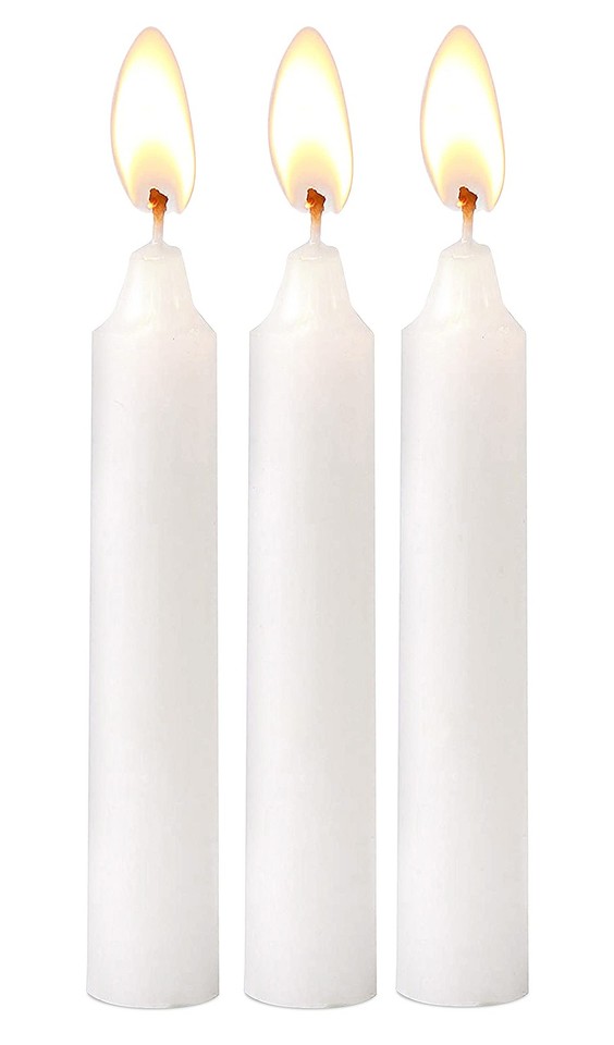 Classic White – 4 Inch Candles - 72 Bulk Pack - for Shabbat Candles ...