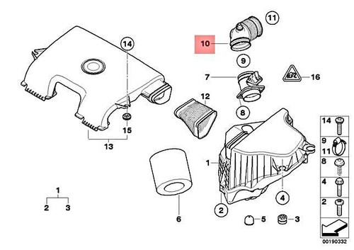 Genuine BMW X1 E81 E82 E84 E87 E88 E90 E91 E92 E93 Rubber Boot ...