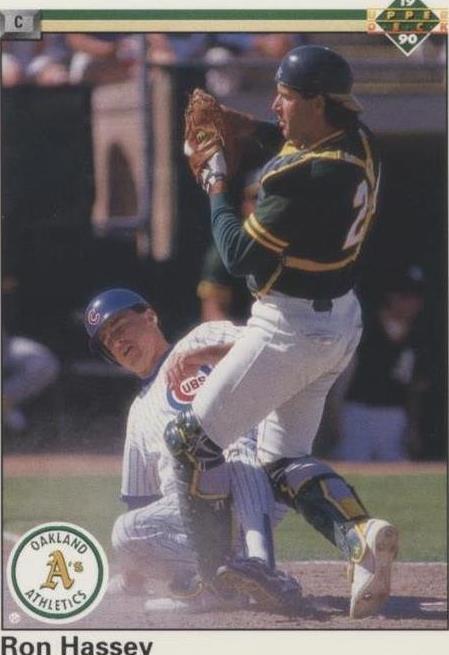 1990 Upper Deck - Ron Hassey #195 No Copyright Line for sale online | eBay
