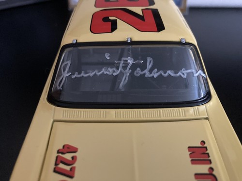 Junior Johnson Windshield Signed Ford Galaxie Holly Farms 1/24 Univ Of ...
