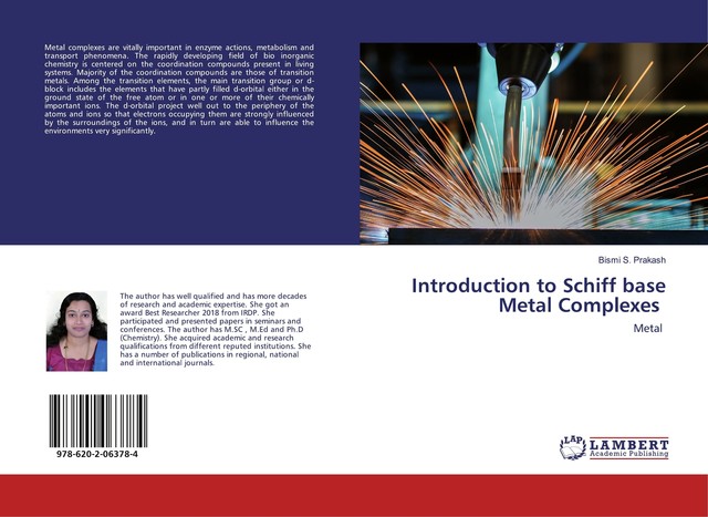 Introduction to Schiff Base Metal Complexes von Bismi S. Prakash (2020 ...