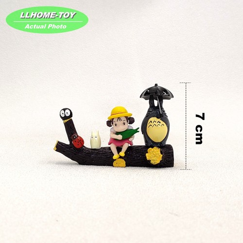 Anime grey cat branch little girl cute Fish Tank Decoration Accessories ...