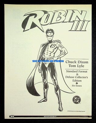 Robin III DC Comics 1992 Trade Print Magazine Ad Poster ADVERT | eBay