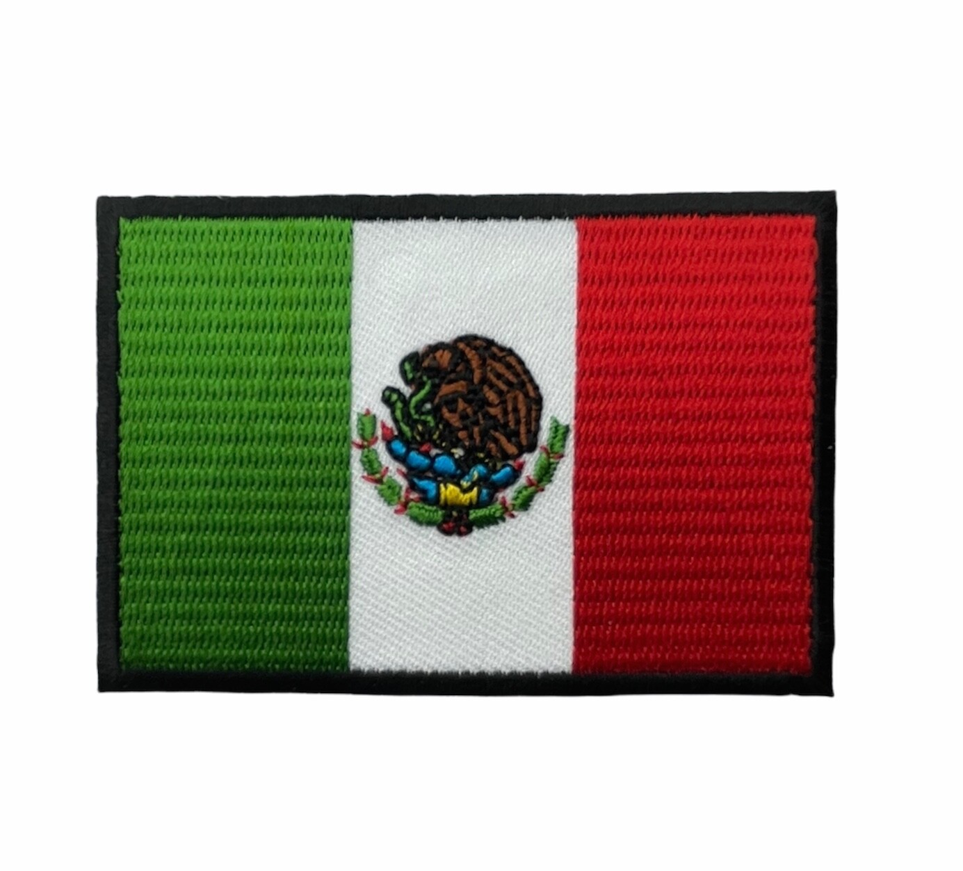 Mexico Flag Black Border Embroidered 3 inch Patch IV2984 F5D36G | eBay