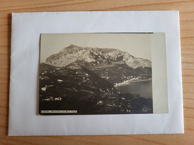 Old Postcard Capri Monte Solaro Monte Tiberio Mountain Naples Italy ...