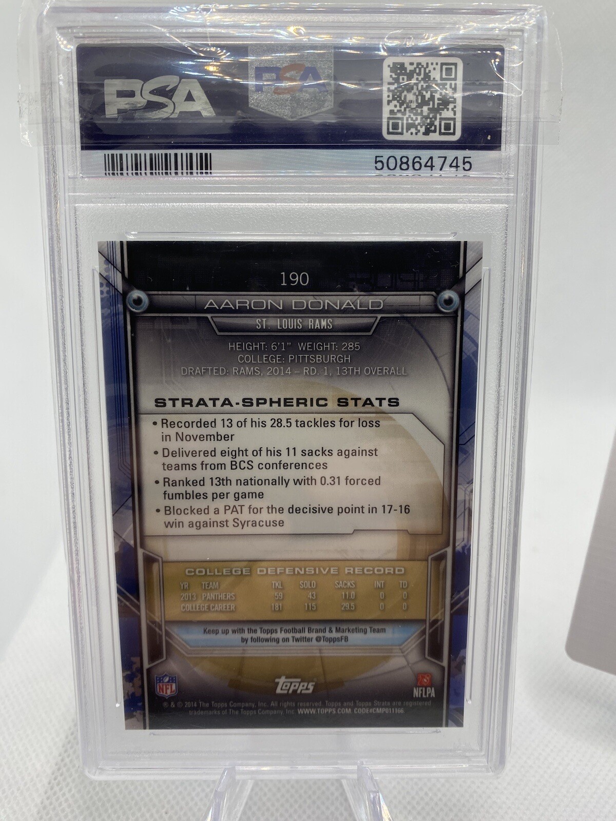 2014 Topps Strata - Rookie #190 Aaron Donald (RC) for sale online | eBay