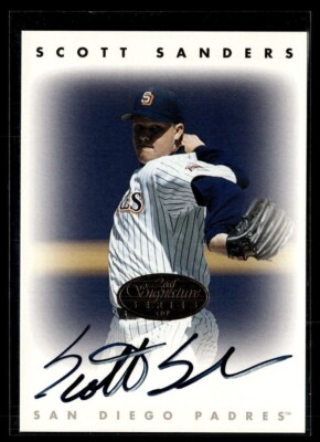 1996 LEAF SIGNATURE SERIES AUTO SCOTT SANDERS PADRES | eBay