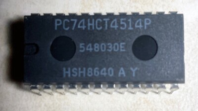 Philips PC74HCT4514P 4 Bit Latch/4 to 16 Line Decoder (High) - NOS | eBay
