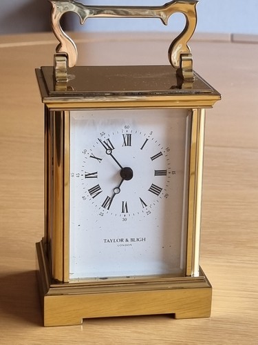 Taylor And Bligh solid brass Carriage Clock | eBay