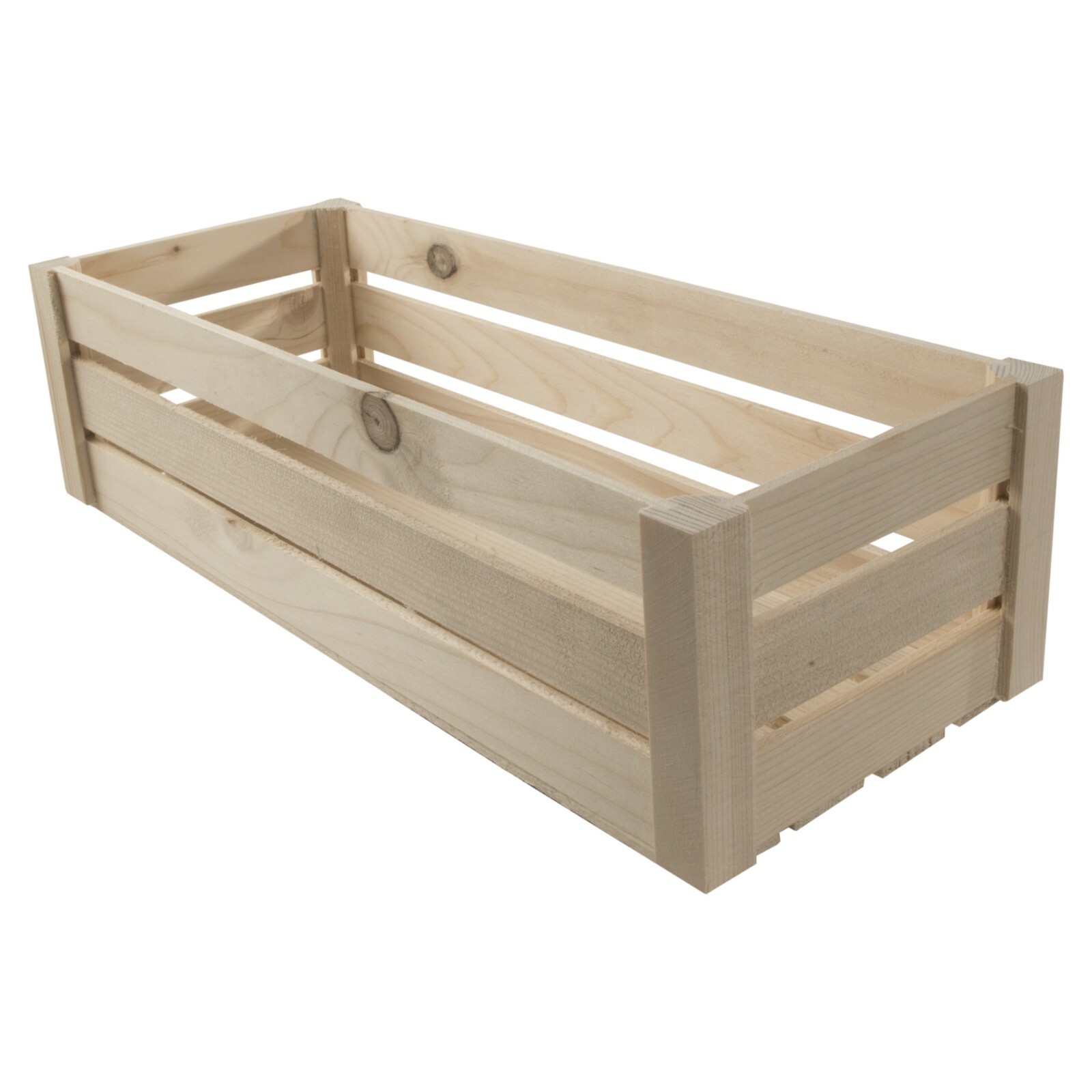 Plain Wooden Slatted Fruit 40cm Long Crates Containers/ Apple Storage ...