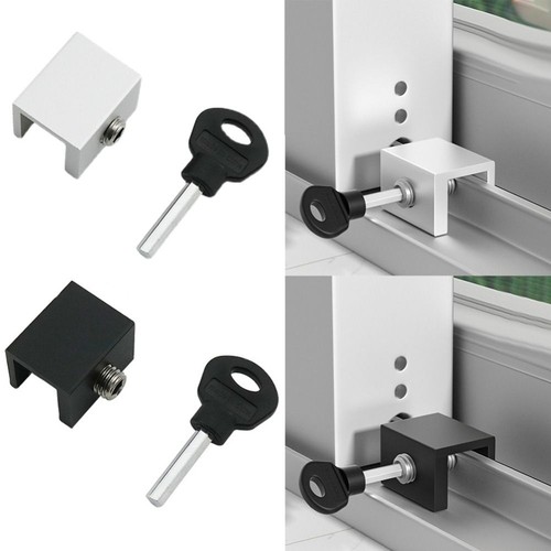 With Key Window Lock Stopper Sliding Security Sliding Door Clips Door ...