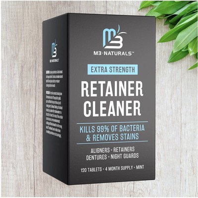M3 Naturals Retainer Cleaner Tablets Invisalign Cleaner Remove Odors ...