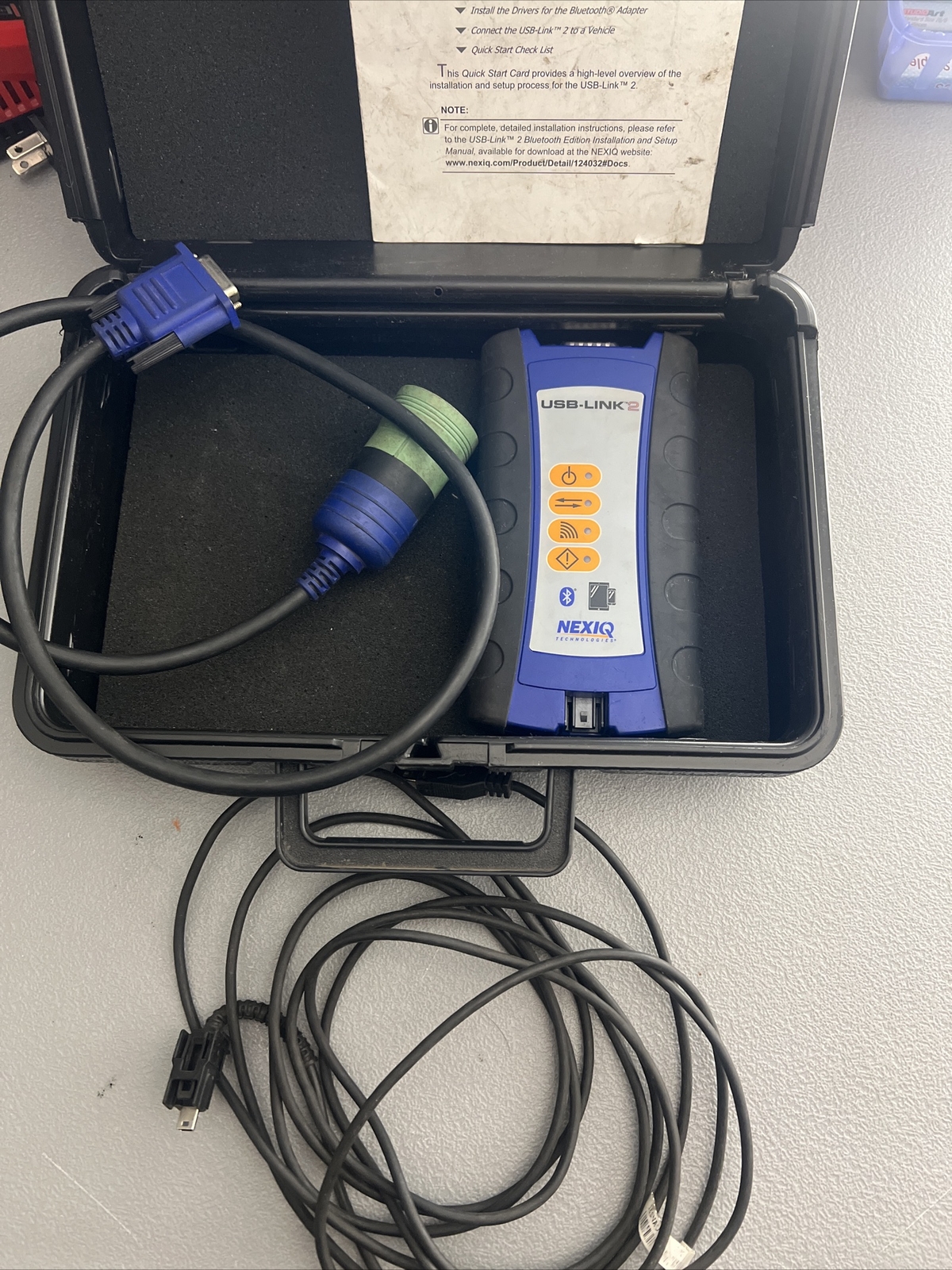 NEXIQ 124032 USB-link 2: Bluetooth Edition, PC to Vehicle Interface for ...