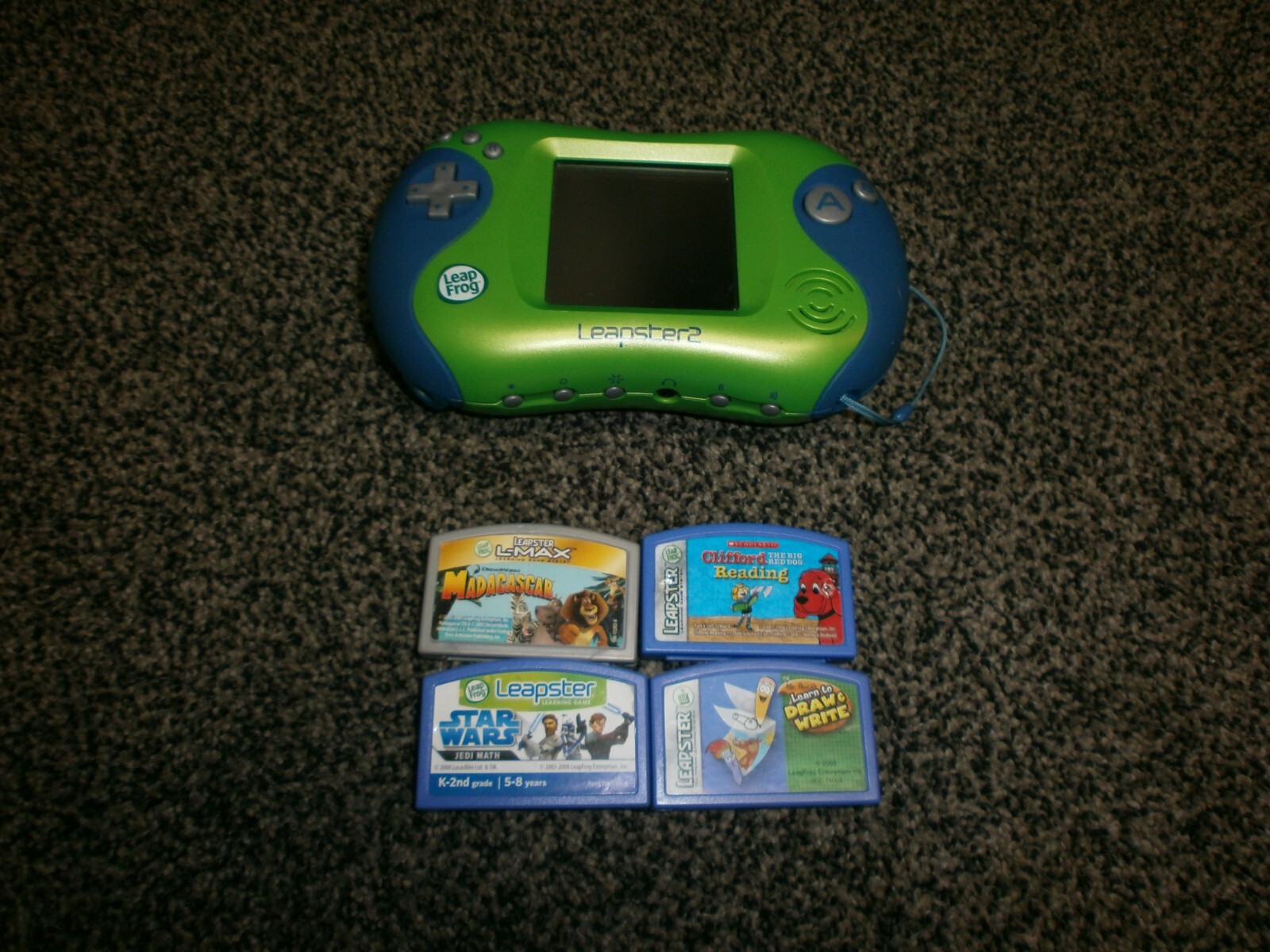 Leap Frog Green Leapster 2 Multimedia Learning System Tested - WITH 4 ...