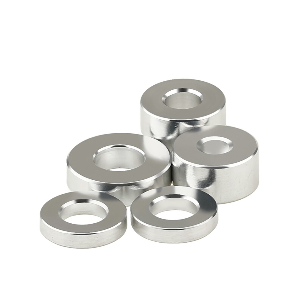 M2, M3, M4, M5, M6, M8, M10, M12 Aluminum Spacers Standoffs Round Thick ...