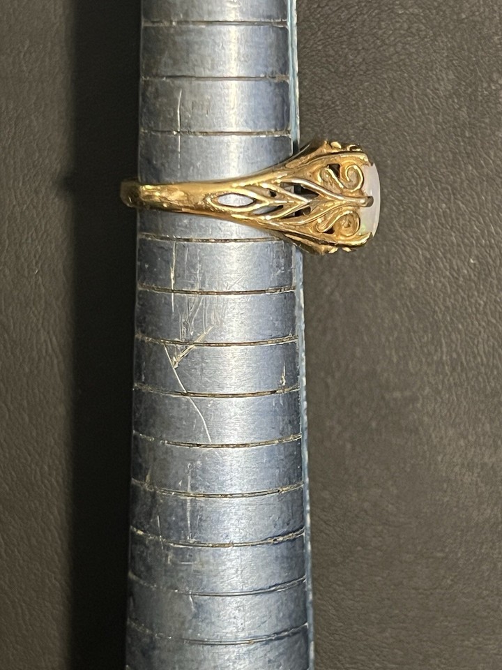 KABANA 14K YELLOW GOLD FIREY OPAL Size 5.75 RING Weighs 3.6 g. VG ...