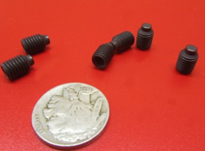 Alloy Steel Half Dog Point Set Screw Extended Tip 1/4-28 x 3/8" Length ...